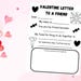Valentine Letter Template for Preschoolers | Kids Writing Activity (PDF ...
