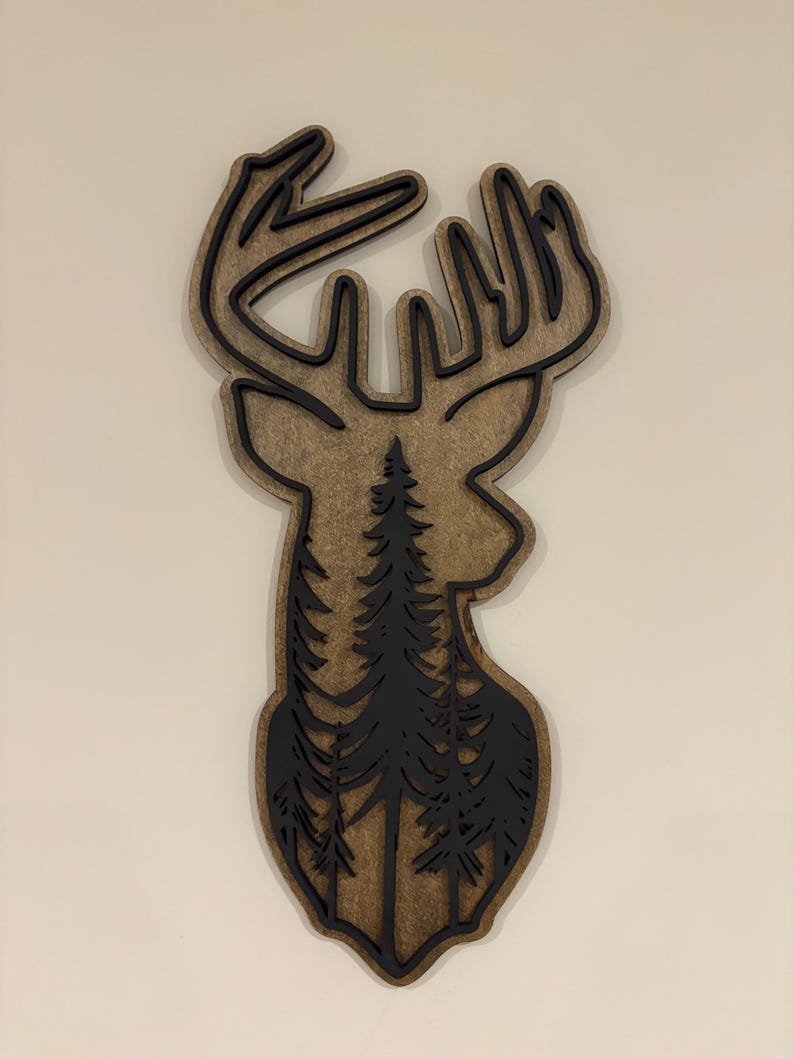 Rustic Deer Decor, Cabin & Lodge Wall Art - Etsy