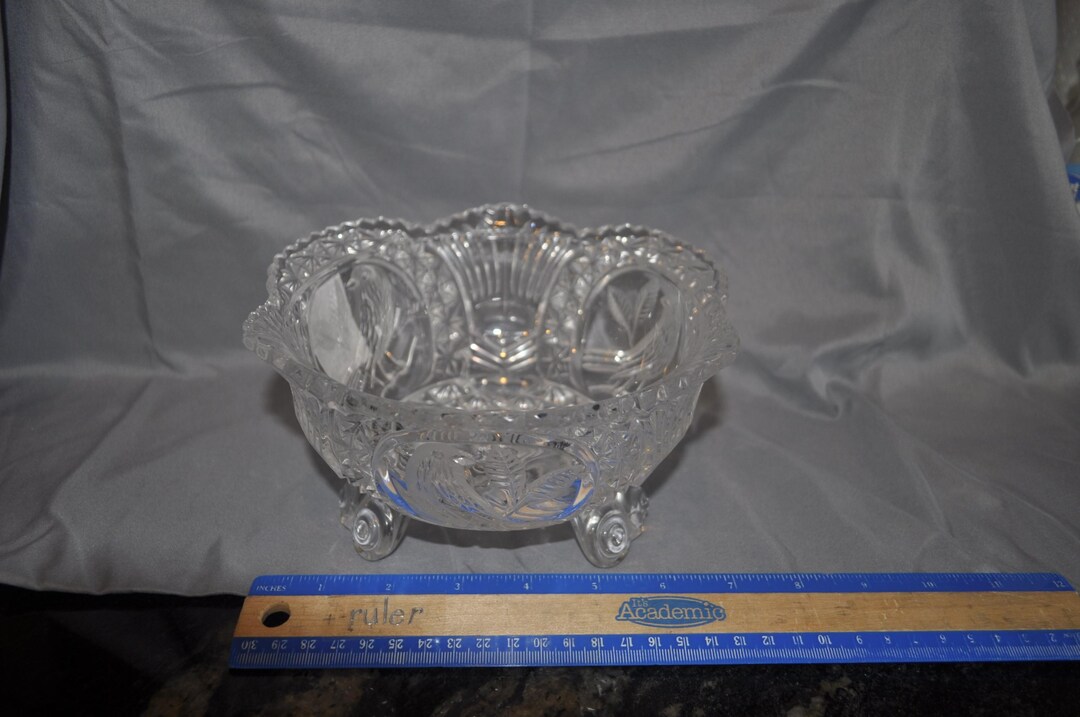 Hofbauer Byrdes Collection Crystal Footed Bowl - Etsy