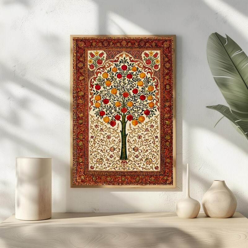 Islamic Tulip Wall Art - Etsy