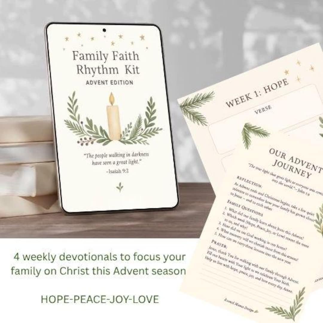 Printable Advent Devotional | Christian Family Christmas Activity Pack ...
