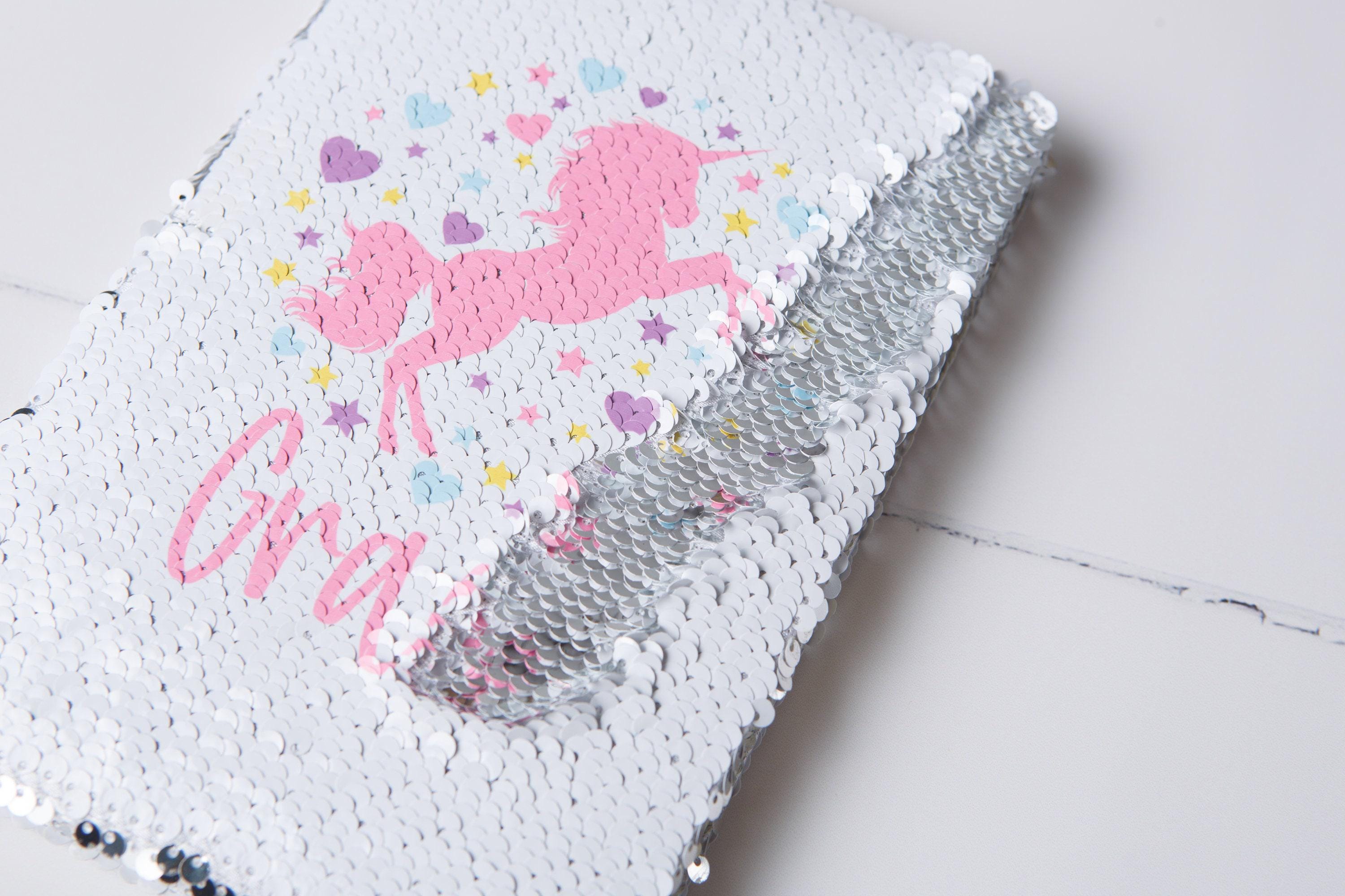 Custom Unicorn Sequin Notebook, Personalized Christmas Gift - Etsy