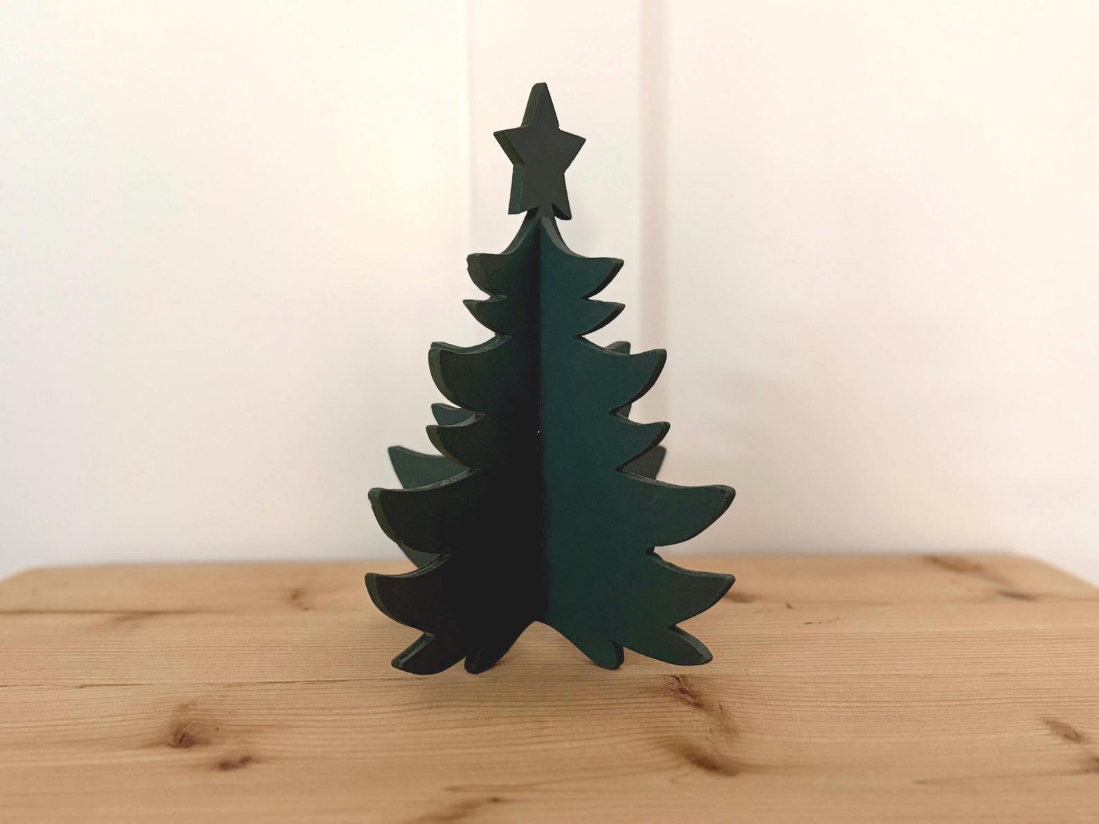 Handcrafted Wood 3D Christmas Tree, Holiday Mantel Decor - Etsy