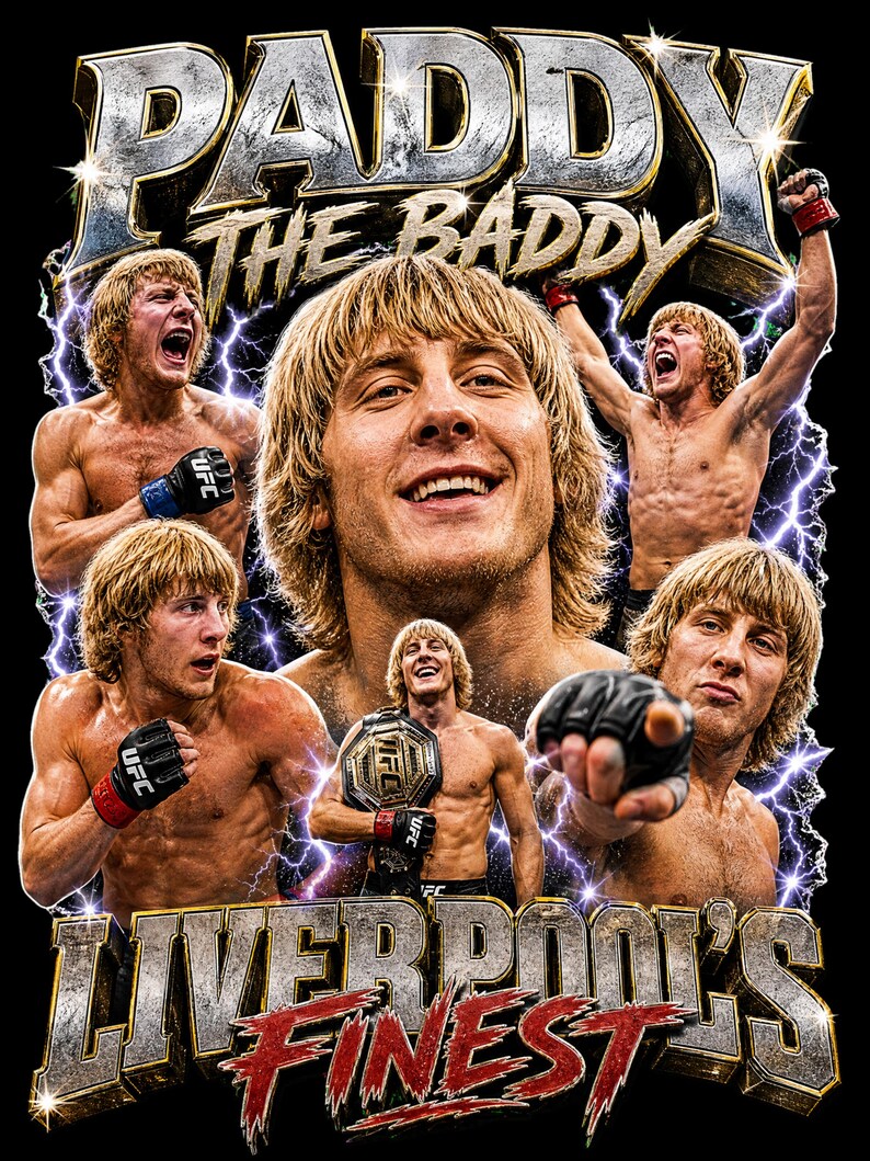 Paddy the Baddy Vintage Collage PNG, Liverpool's Finest MMA Fighter ...