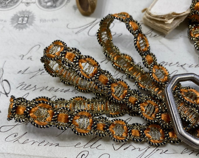 RESERVED: Especially for You "s"... 3/8" Vintage Metallic German Gimp ...