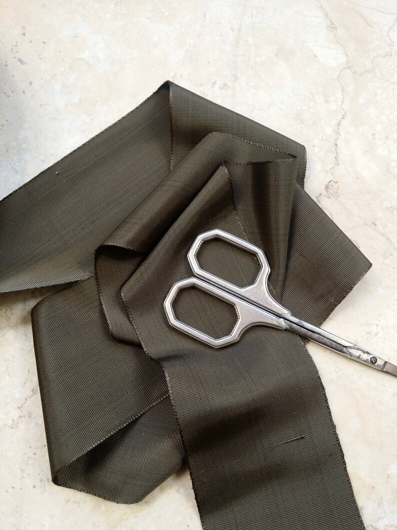 2.125 Straight Edge Woven Ribbon Vintage Ash Brown - Etsy