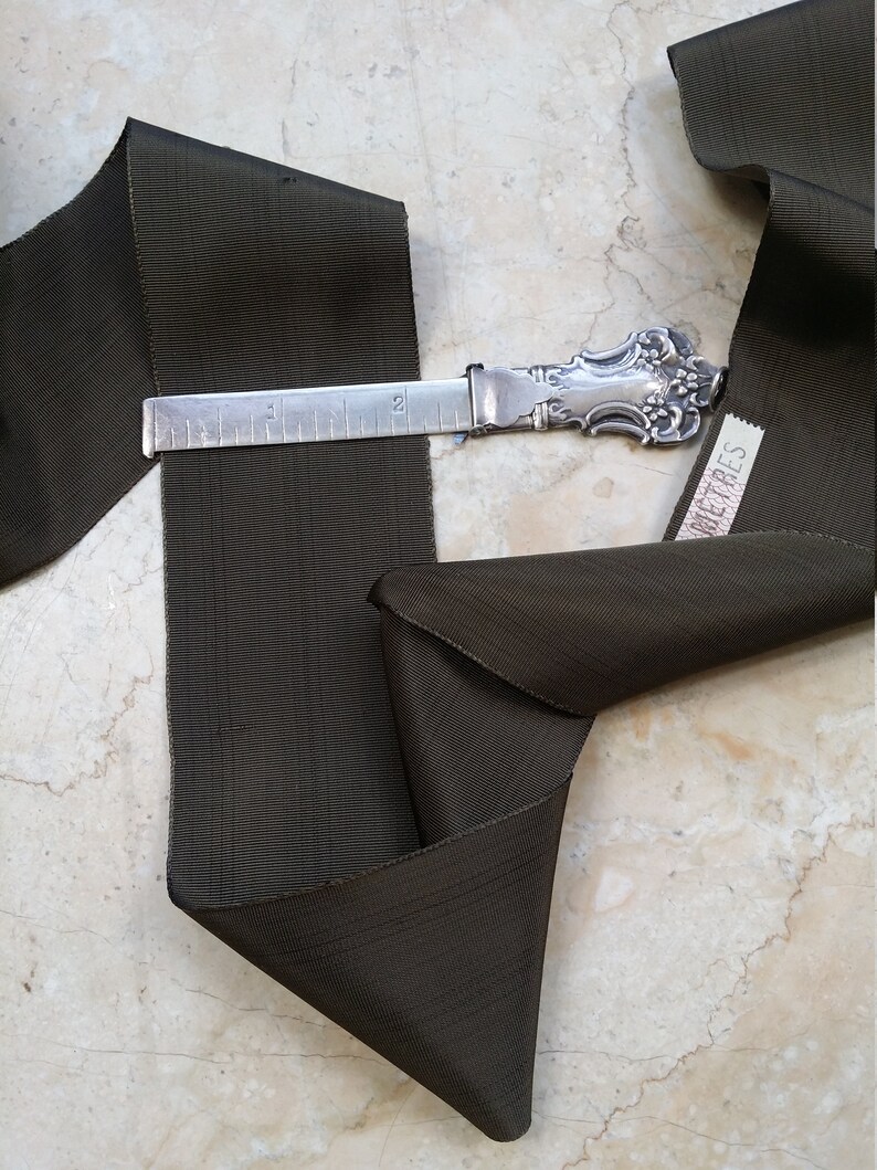 2.125 Straight Edge Woven Ribbon Vintage Ash Brown - Etsy