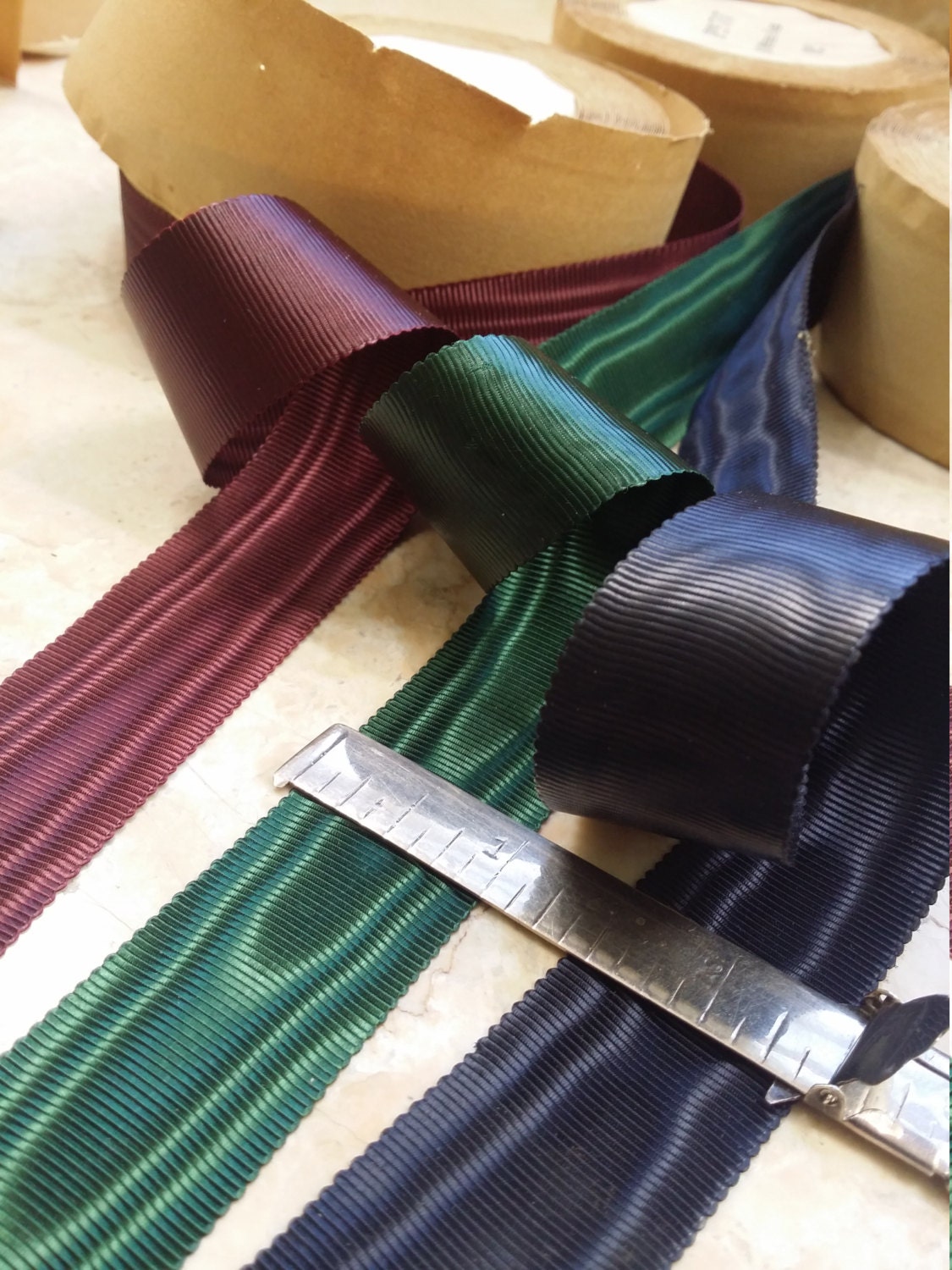 1 Sawtooth Edge Vintage Watermark Moire Navy Blue Dark | Etsy