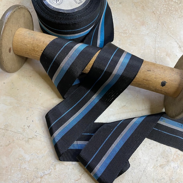 Blue Striped Ribbon - Etsy