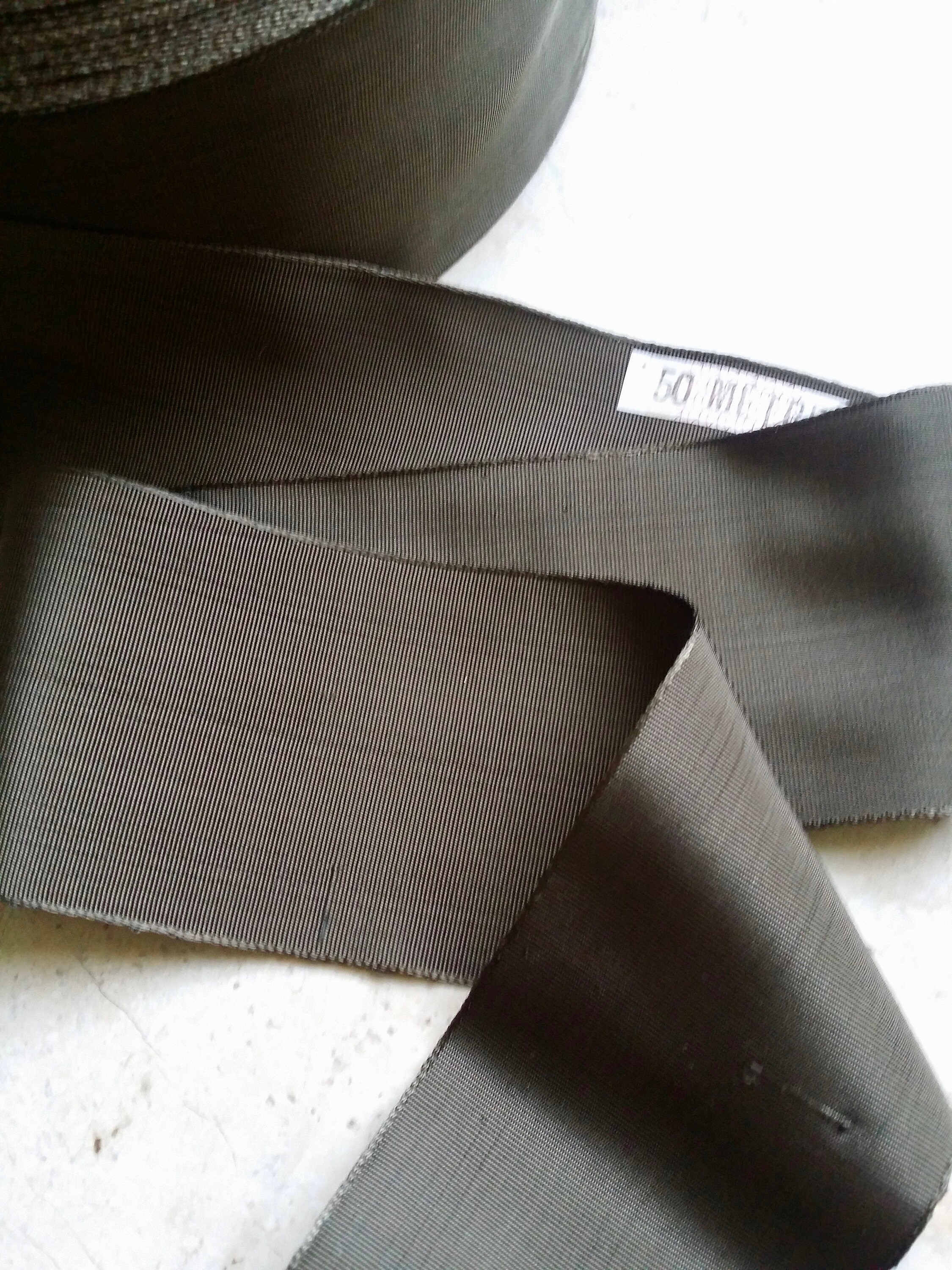 2.125 Straight Edge Woven Ribbon Vintage Ash Brown | Etsy