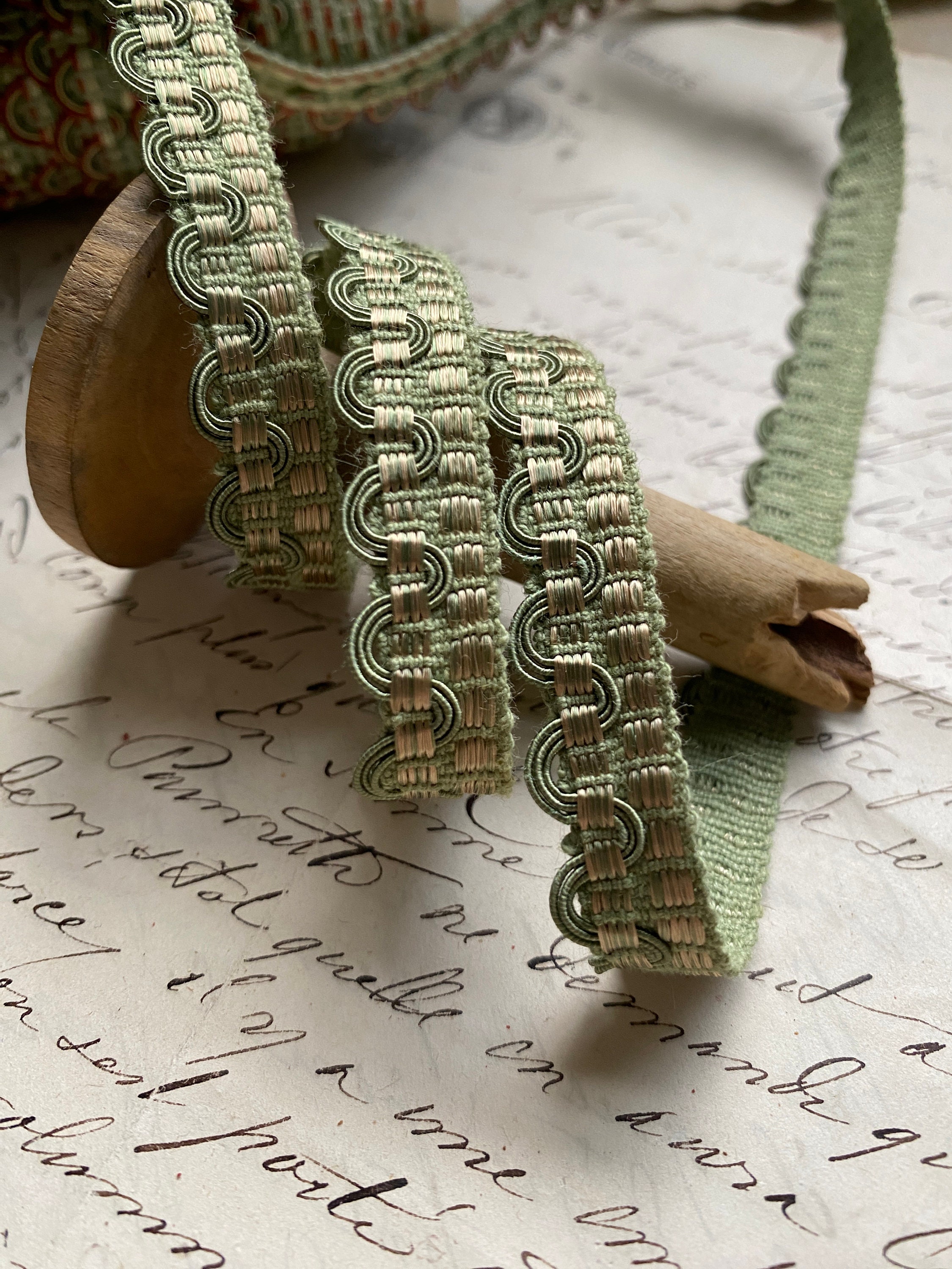 1/2" Vintage French Passementerie Gimp Guimp Trim Braid DIY Embellish ...