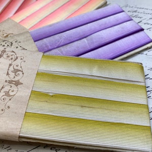 1/2" Antique Silk Ombre Ribbon Works Ribbon Leaves Bridal Wedding Doll ...