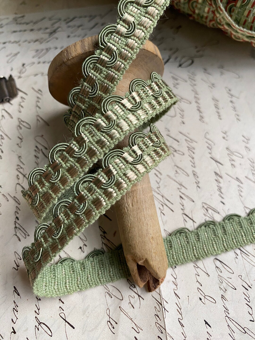 1/2" Vintage French Passementerie Gimp Guimp Trim Braid DIY Embellish ...