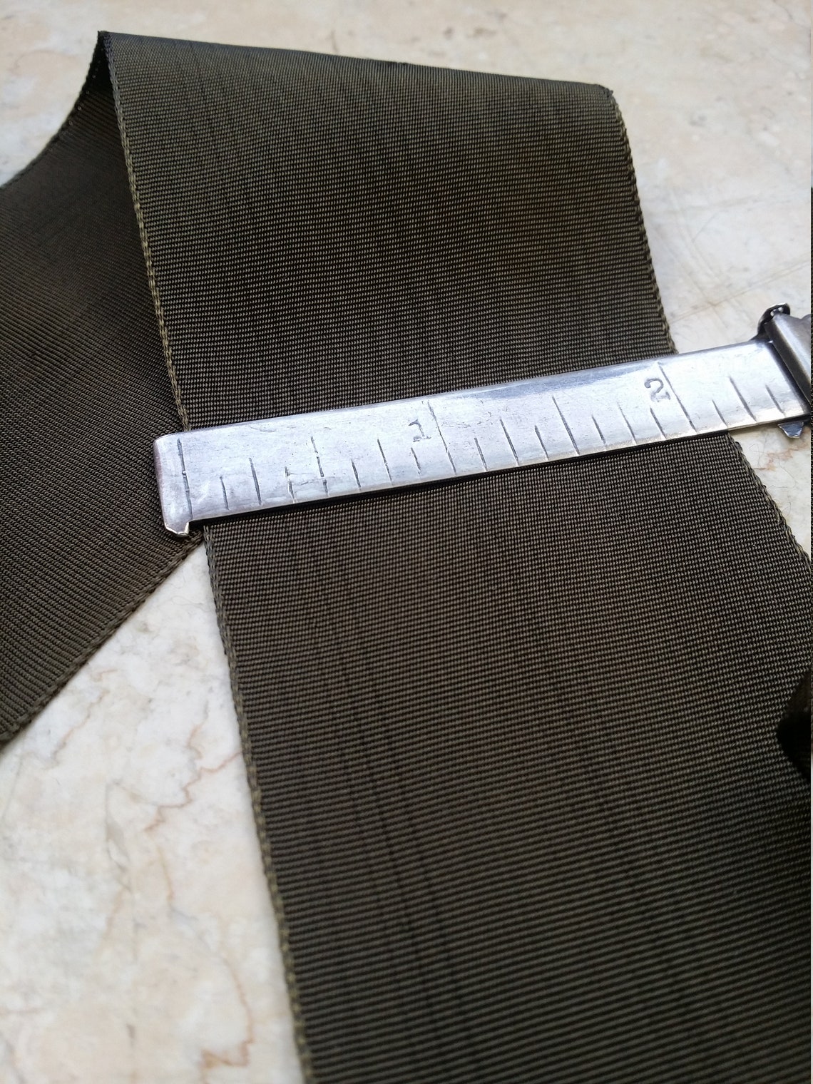 2.125 Straight Edge Woven Ribbon Vintage Ash Brown | Etsy