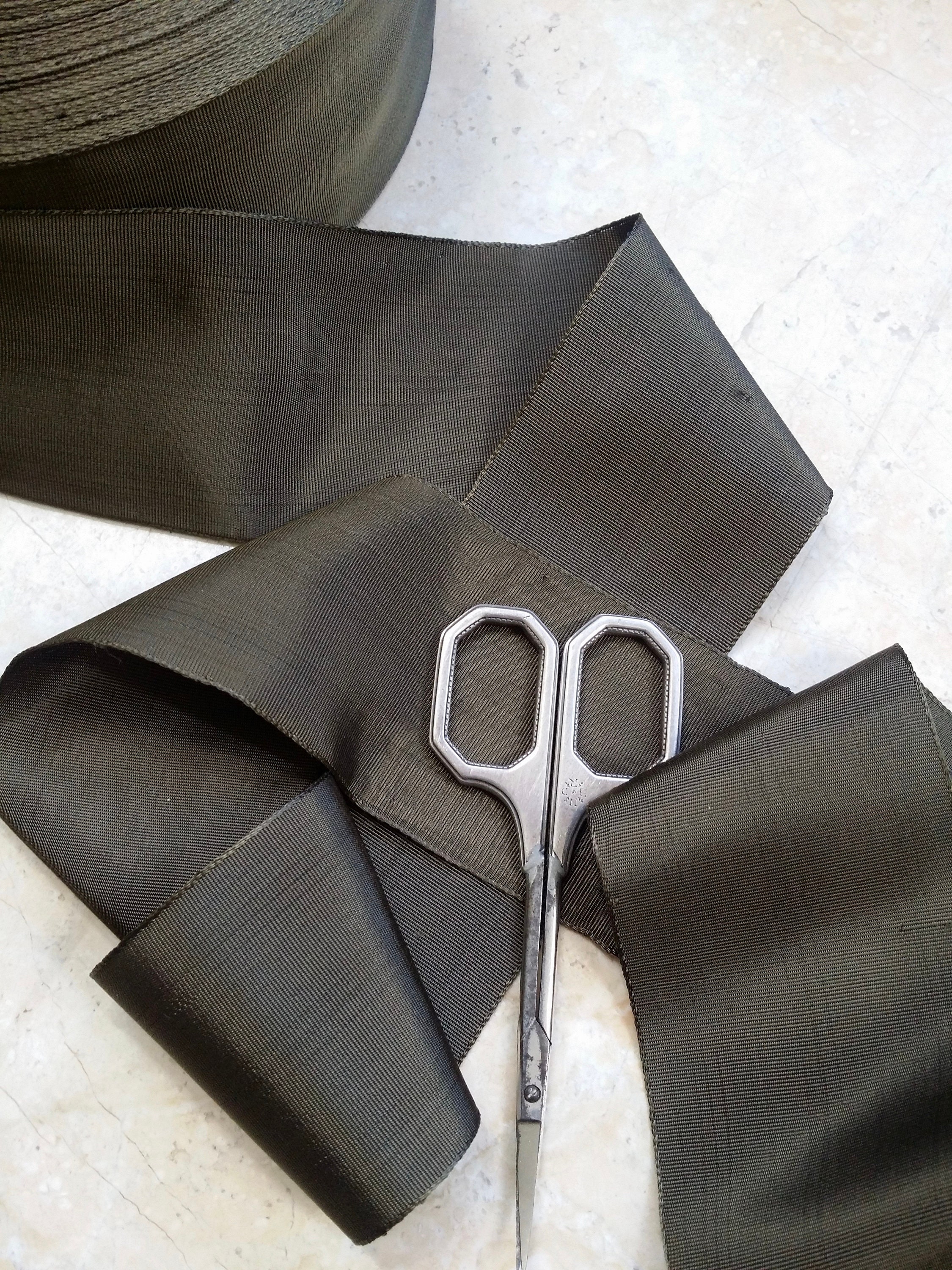 2.125 Straight Edge Woven Ribbon Vintage Ash Brown | Etsy