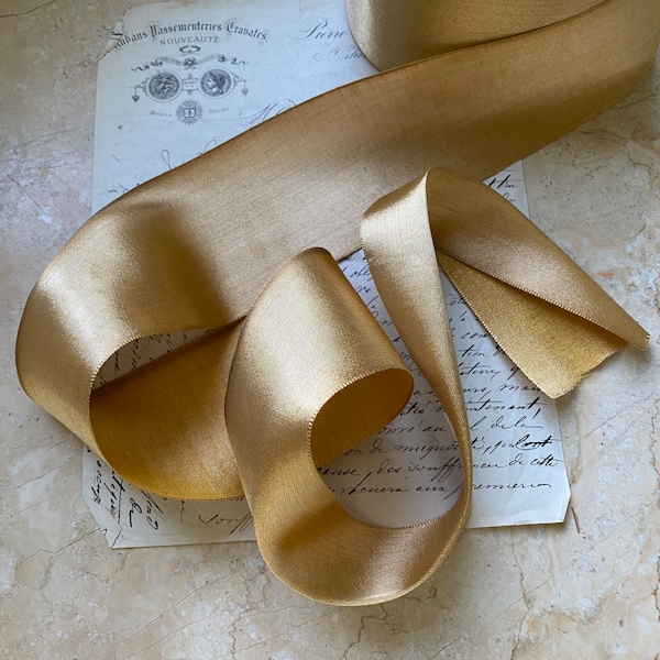 Gold Metal Ribbon - Etsy