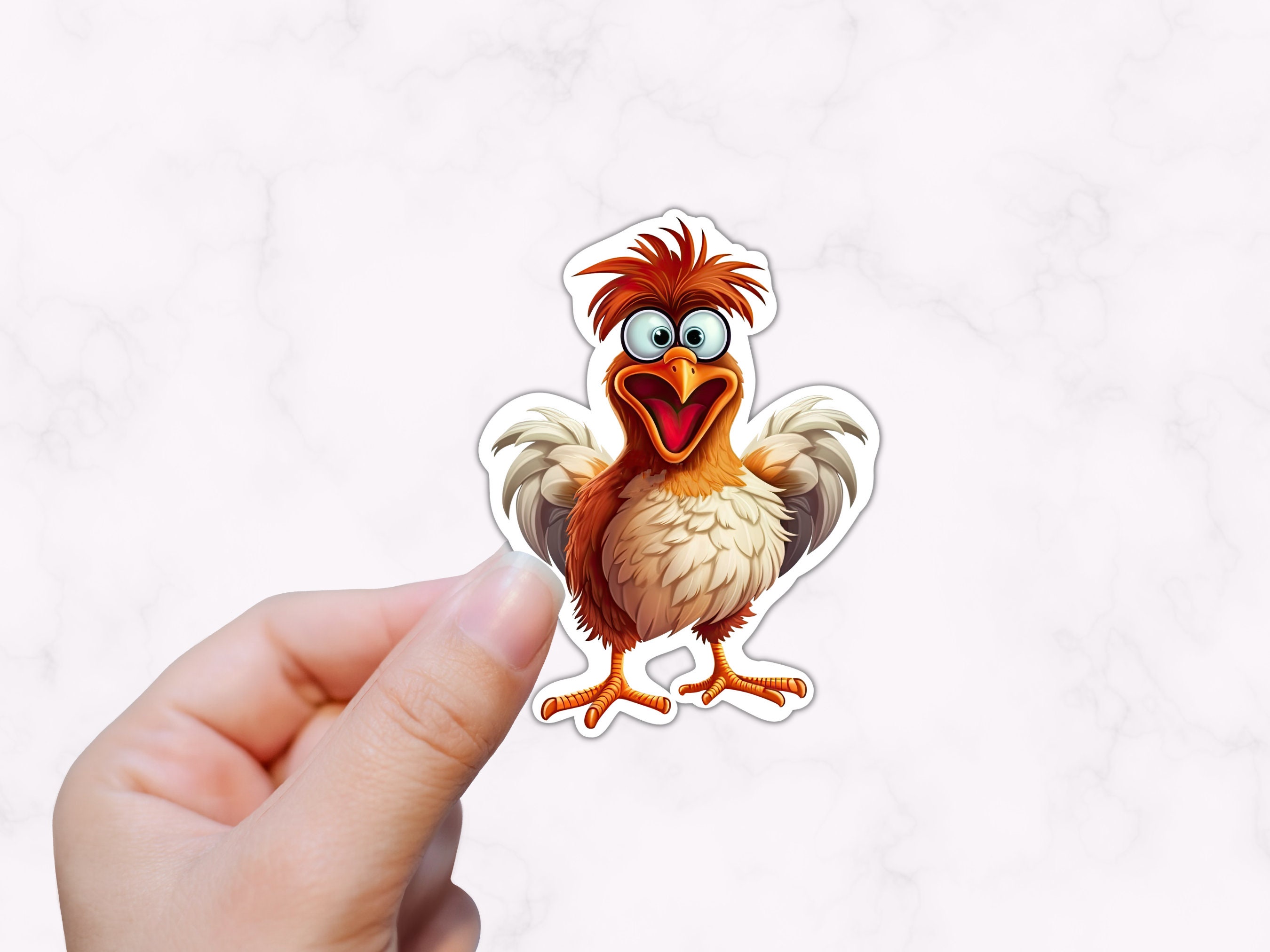 Scary Chicken Cartoon