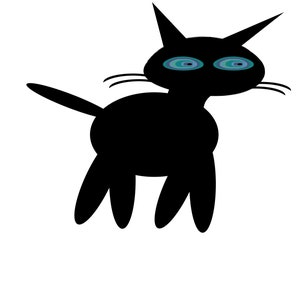 MCM Atomic Cat Stickers Svg and Png - Etsy Canada