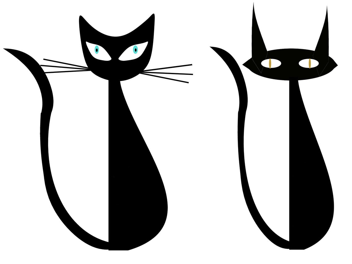 Atomic MCM Retro Vintage Svg With Cats Boomerangs Stars - Etsy