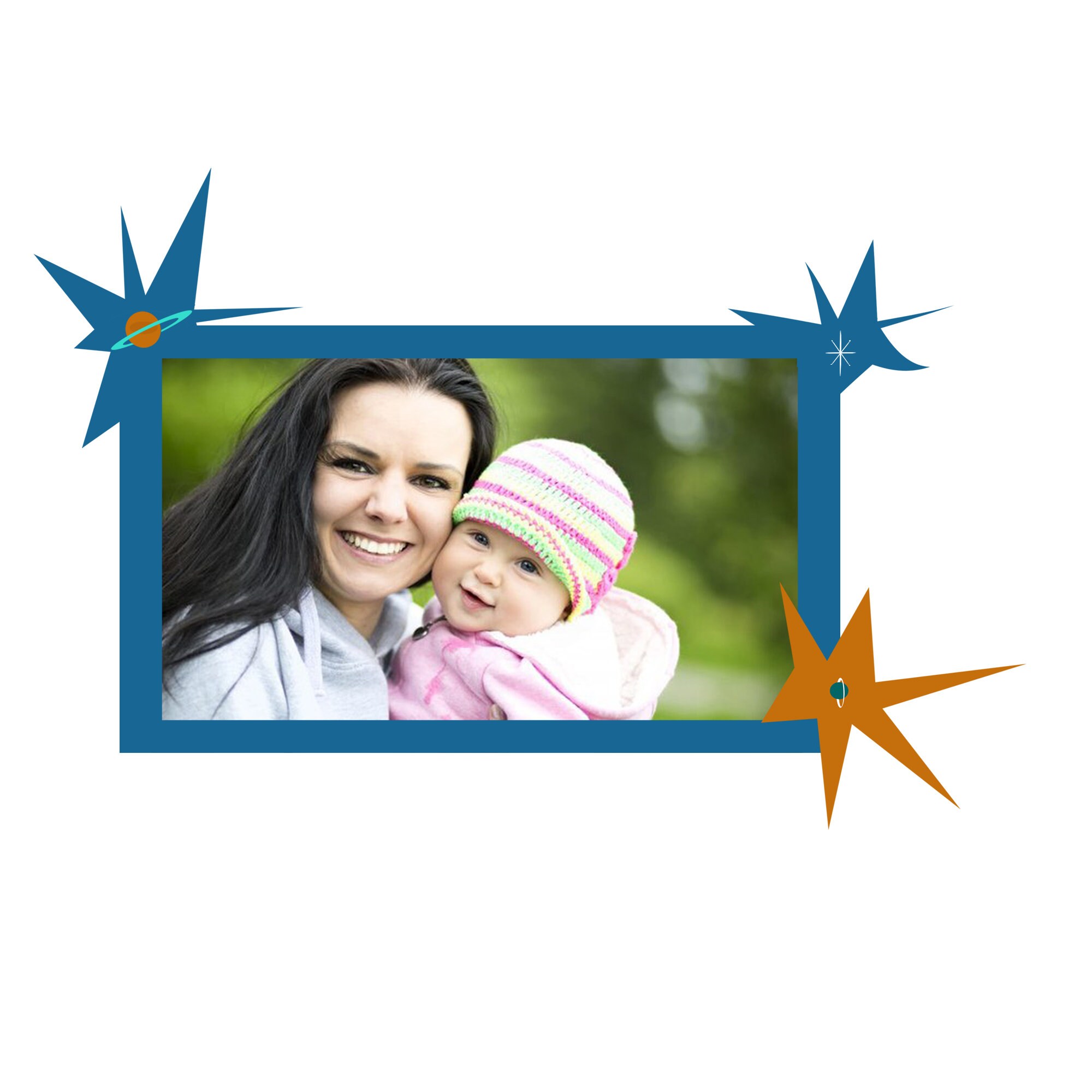 MCM Atomic Digital Frames Retro, Vintage, Cats - Etsy