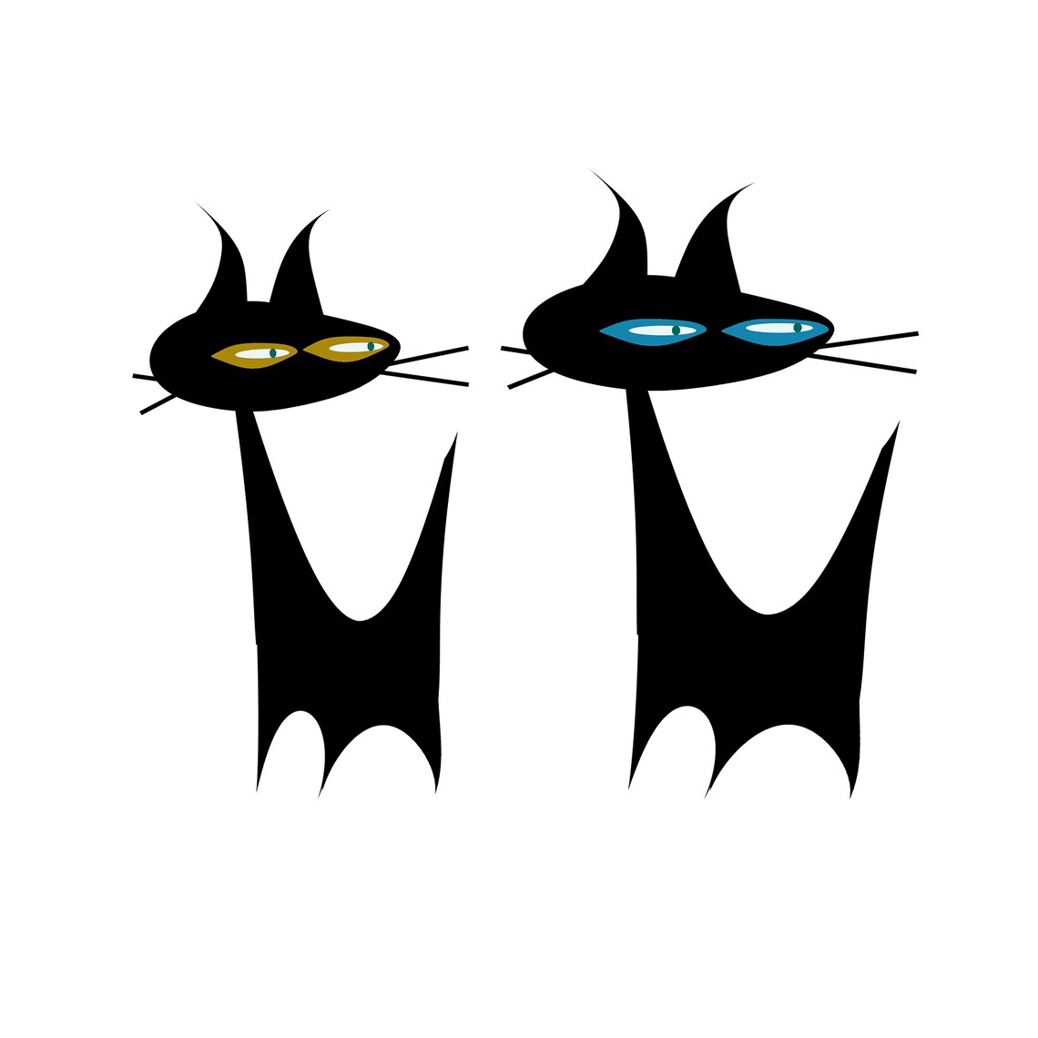 MCM Atomic Cat Stickers Svg and Png - Etsy Canada