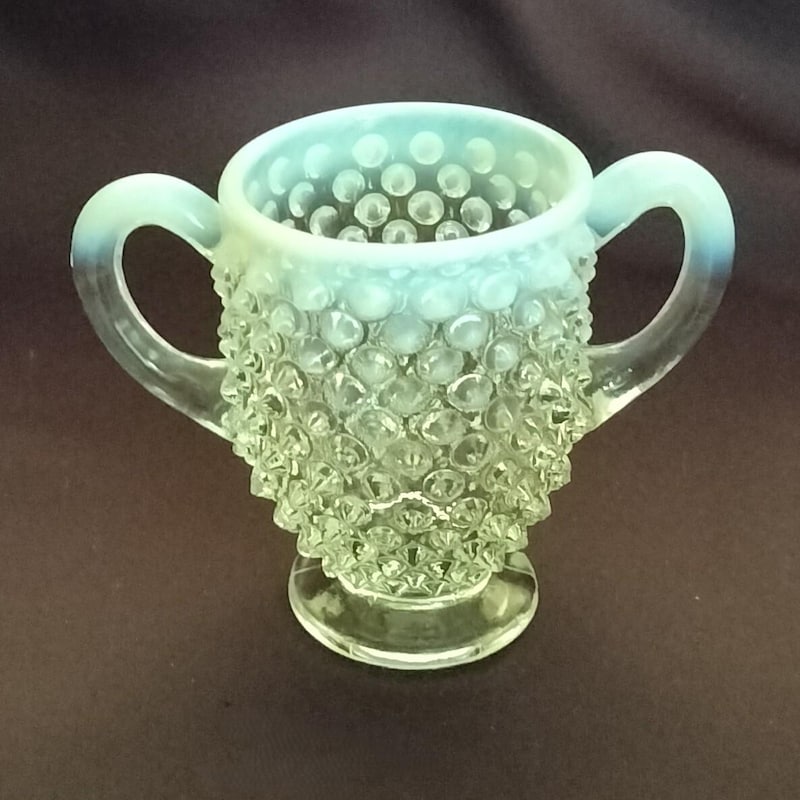 Hobnail Sugar Bowl Fenton - Etsy
