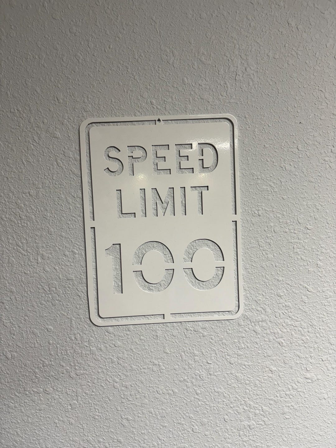 Speed Limit 100 Metal Sign - Etsy
