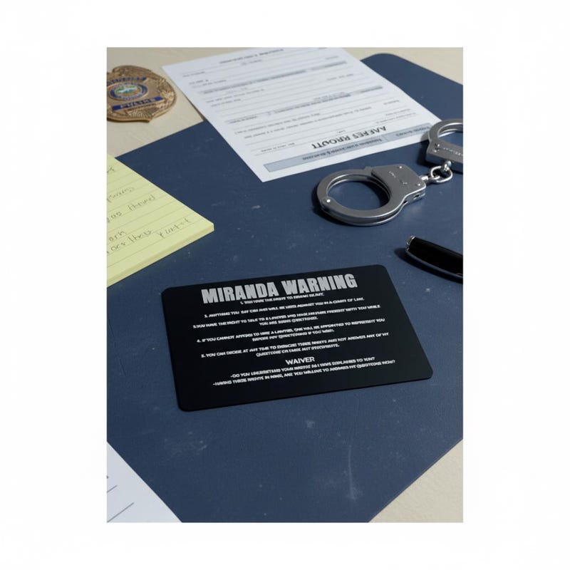Miranda Rights Cards - Etsy
