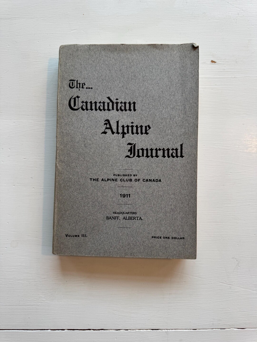 Vintage Canadian Alpine Journal Vol.3, 1911 - Etsy