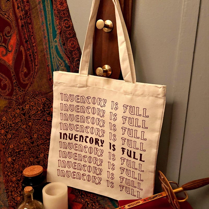 Game Inventory Bag - Etsy