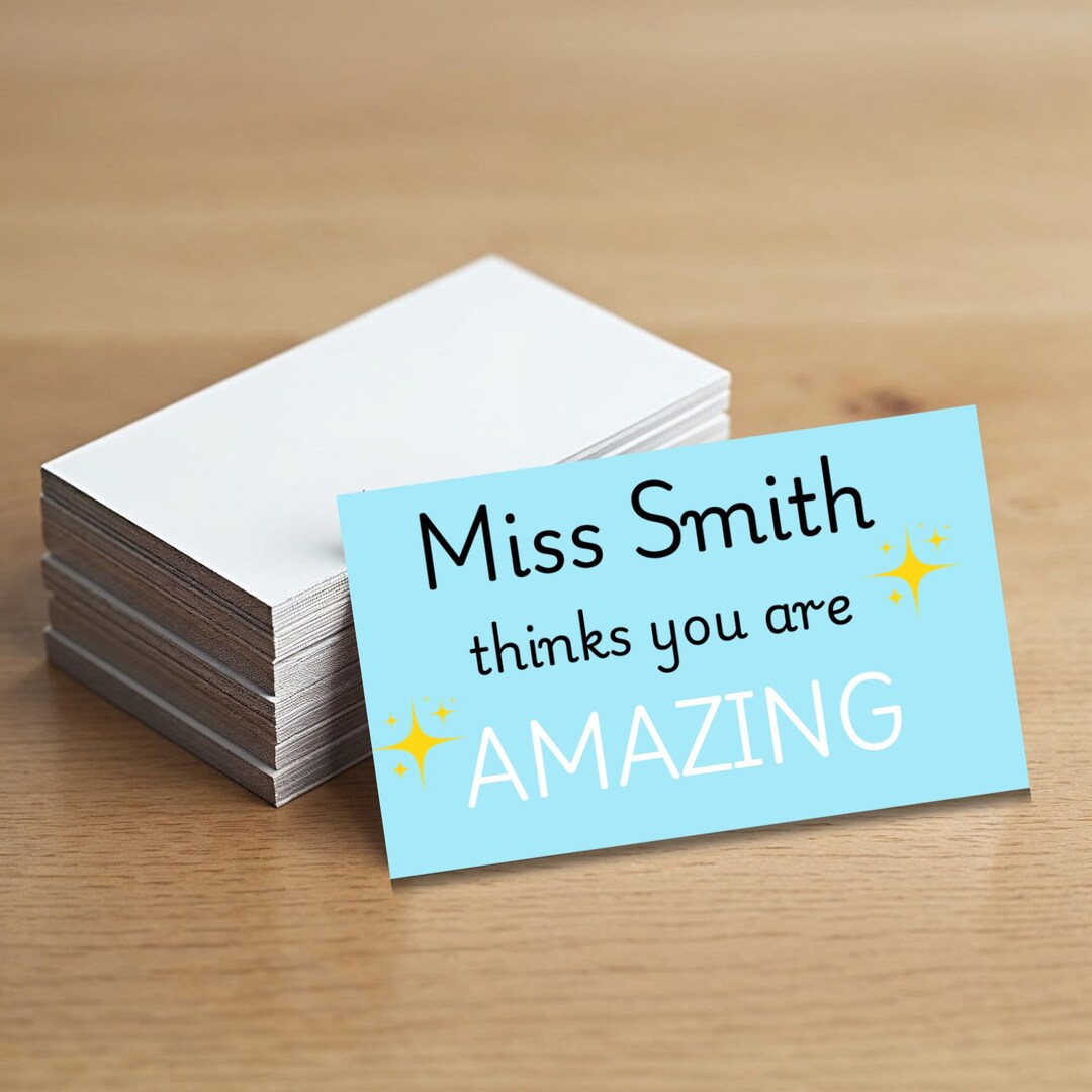 Teacher Card Home- Good Behaviour- Editable - Etsy