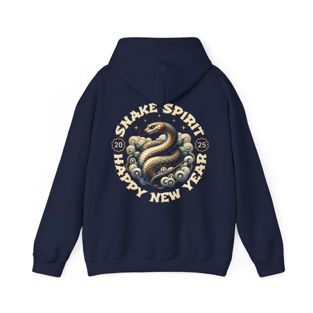 Vintage Snake Spirit Happy New Year Hoodie - Unisex Sweater, Pullover ...