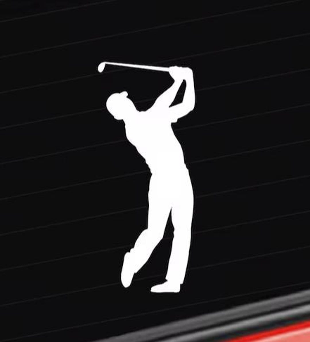 Man Golfer Vinyl Decal, Many Colors & Sizes Guy Golfing Male Golf Swing ...