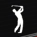 Golf Player Vinyl Decal Golfer Sticker - Etsy