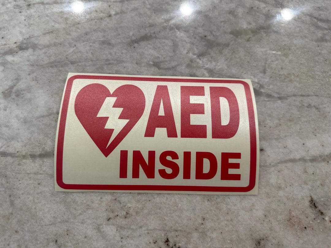 AED Automated External Defibrillator Decal, Many Colors & Sizes to ...