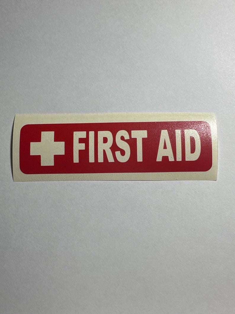 First Aid Decal, Many Colors & Sizes to Choose From, CPR AED Business ...
