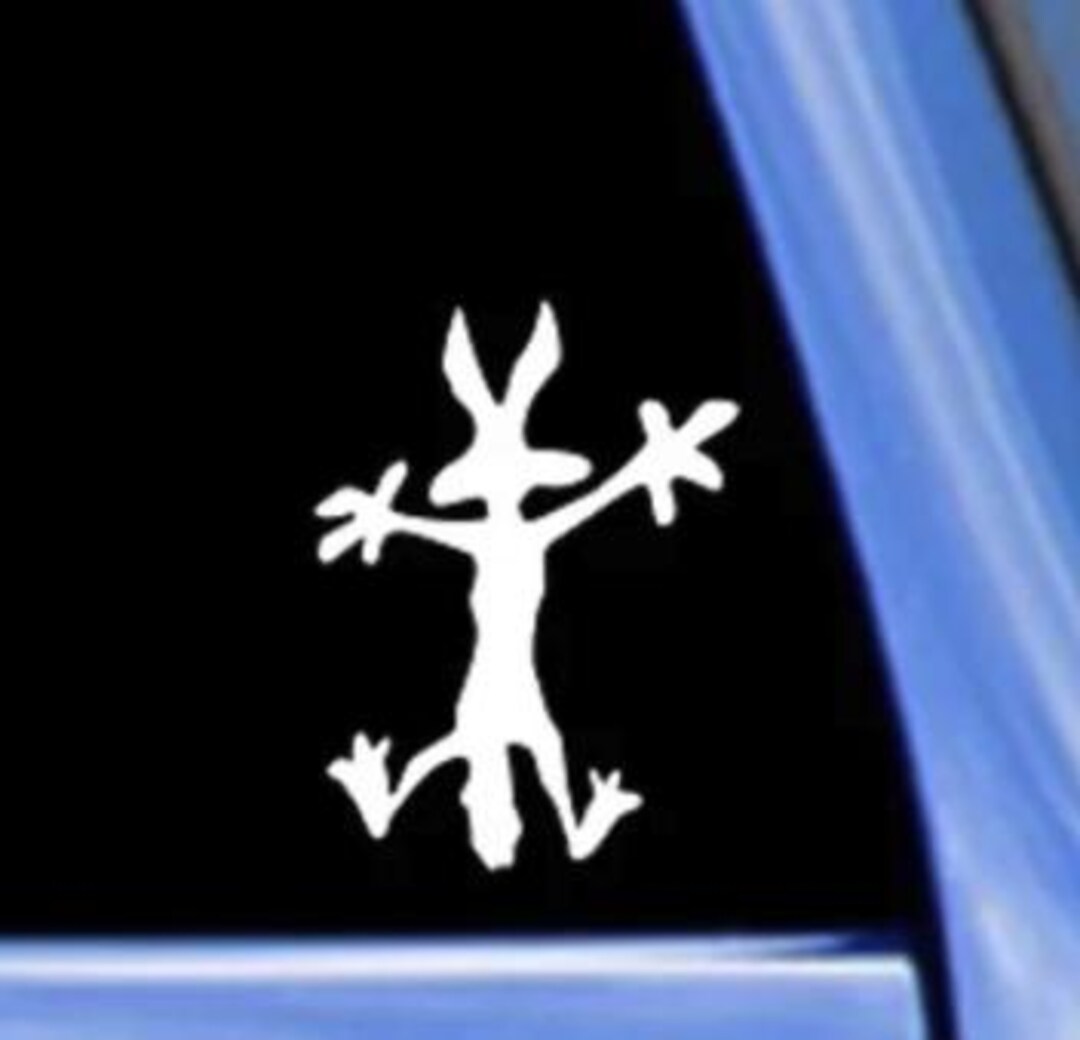 Wile E. Coyote Splat Decal, Many Sizes & Colors TO Choose From, Road ...