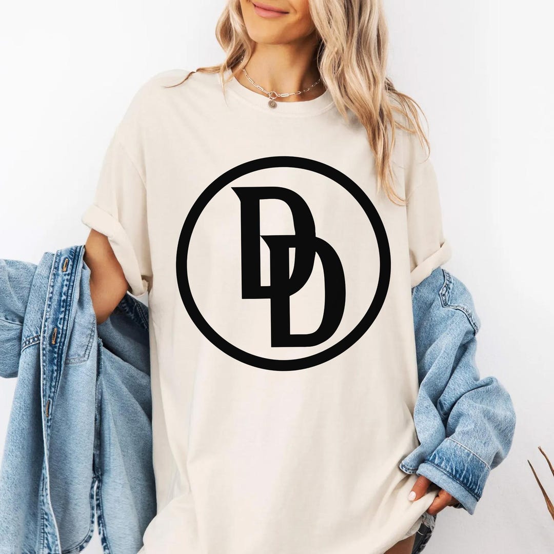 Daredevil Born Again Dd Black Chest Logo Shirt, Matt Murdock Mcu Fan ...