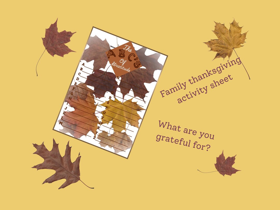 The Abc's of Gratitude - Etsy