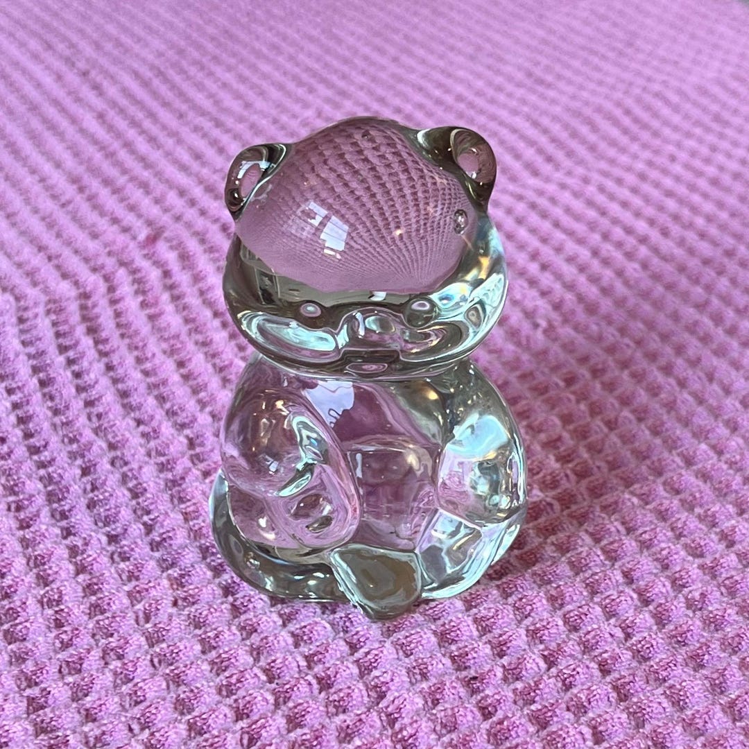 Glass Fenton Sitting Bear Vintage Figurine - Etsy