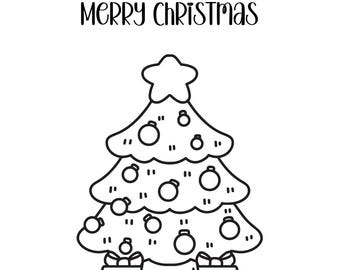 Gingerbread Christmas Coloring Page - Etsy