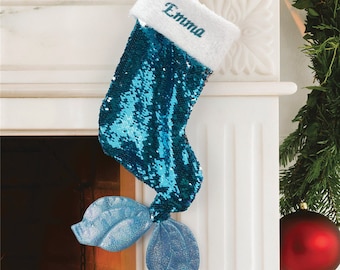 Mermaid Tail Christmas Stocking - Etsy