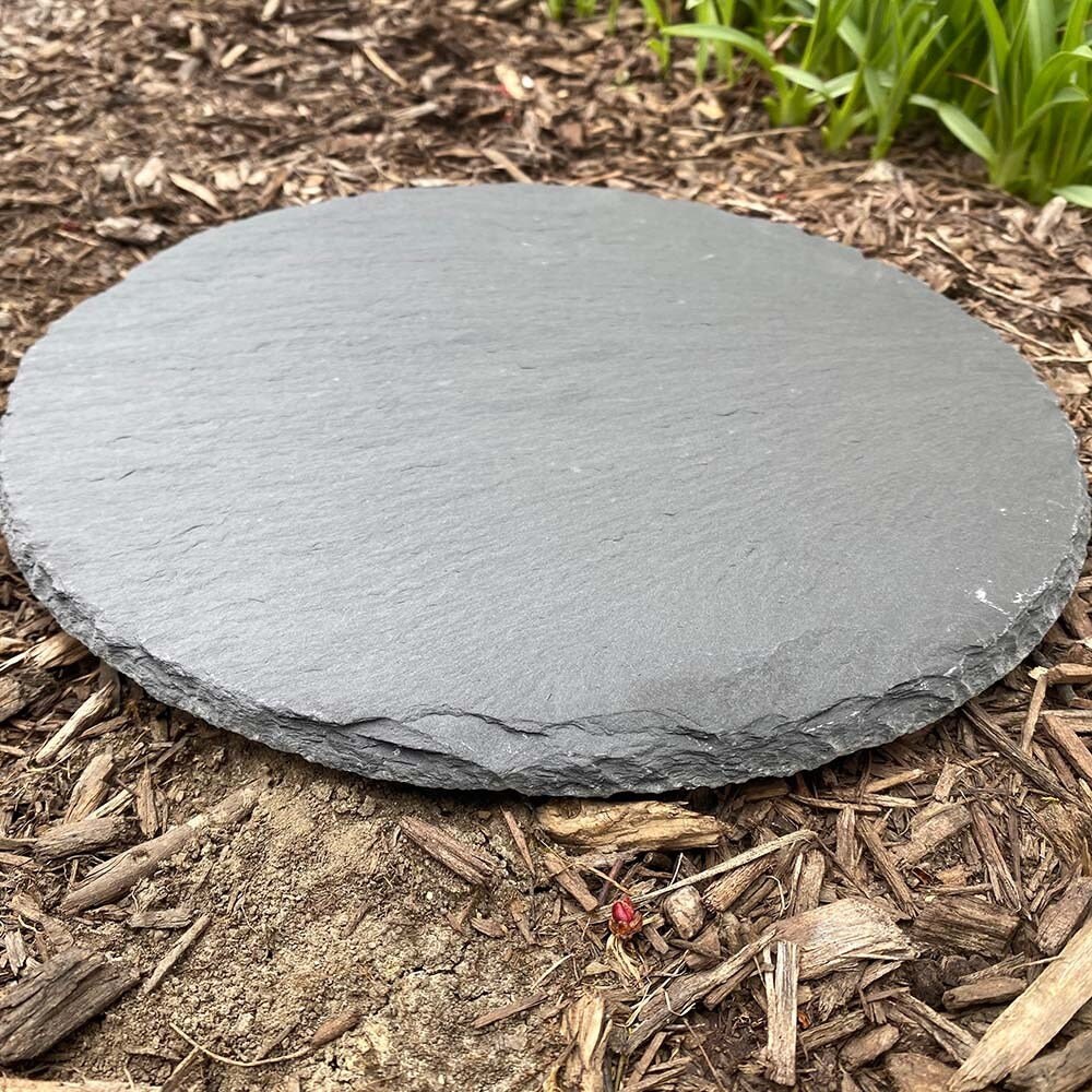 Personalized Garden Stone, Love Blooms Here Slate Stone, Flower Garden ...