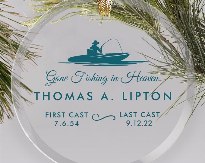 Fishing Memorial Ornament, Until We Fish Together Again Ornament ...