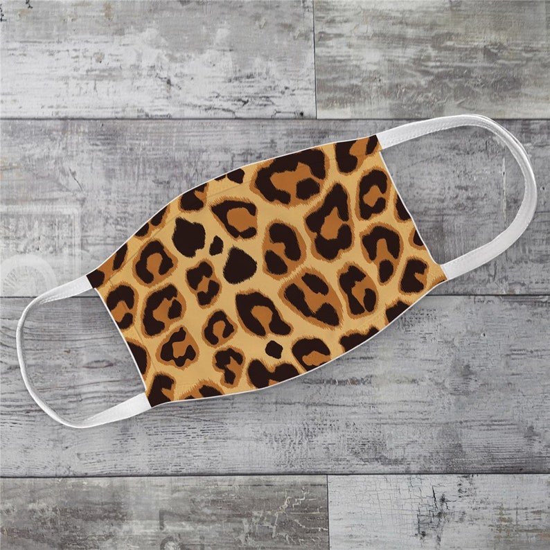 Leopard Print Face Mask Reusable Cloth Face Mask Face Mask - Etsy