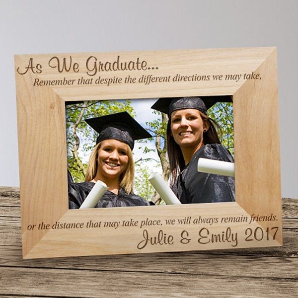 Graduation Friends Wood Engraved Picture Frame personalized | Etsy