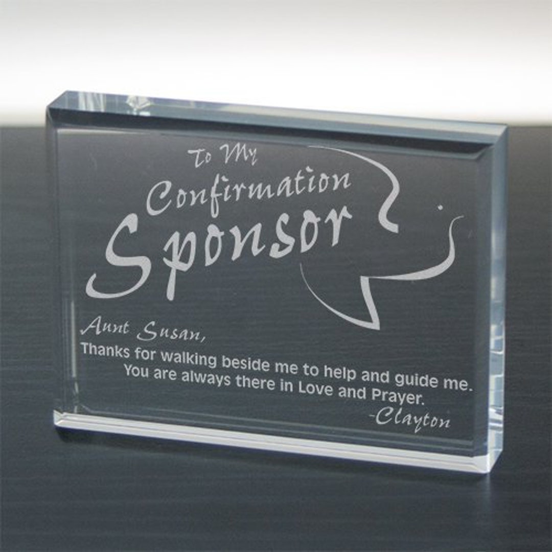 Confirmation Sponsor Keepsake Confirmation Dove Engraved - Etsy