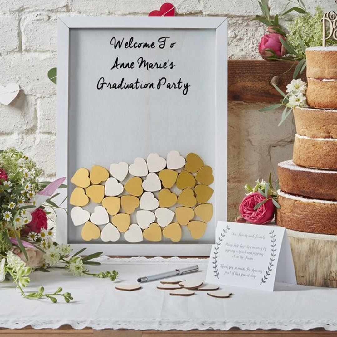 Personalized Graduation Guest Book, Custom Guestbook, Graduation Party ...