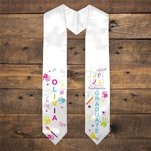 Personalized Kids Youth Graduation Stole, Grad Gift, Gift for Graduate ...