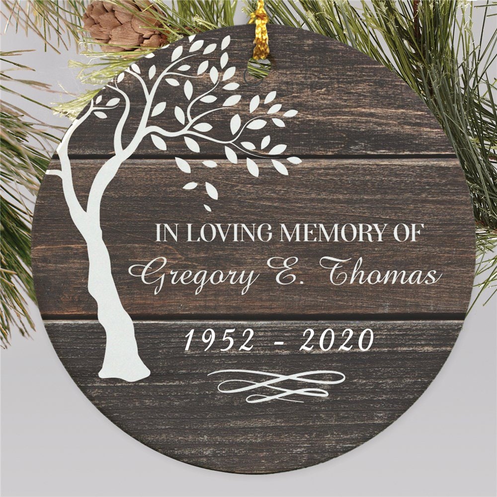 Personalized in Loving Memory Christmas Ornament Personalized - Etsy